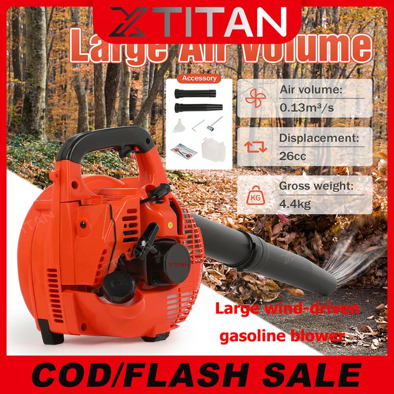 XTITAN Gasoline Leaf Blower Cordless EB260 Hand Blower Electric ...