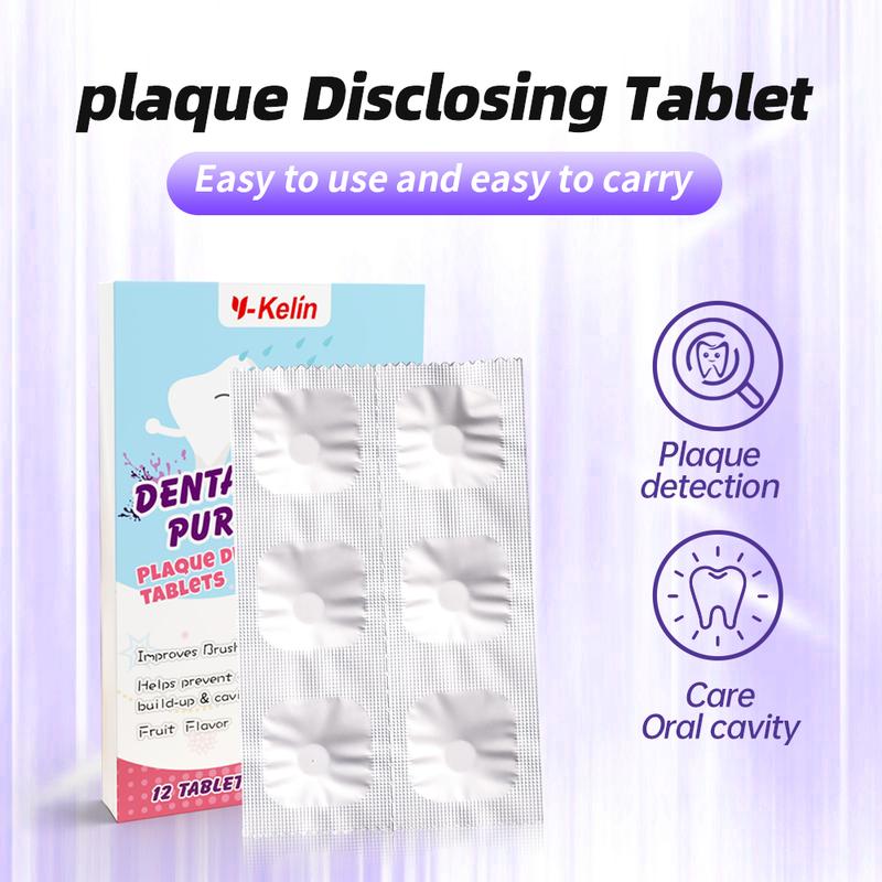 Y-kelin Dental Plaque Disclosing Tablet 72 Tabs (6 packs) Teeth - Shop ...