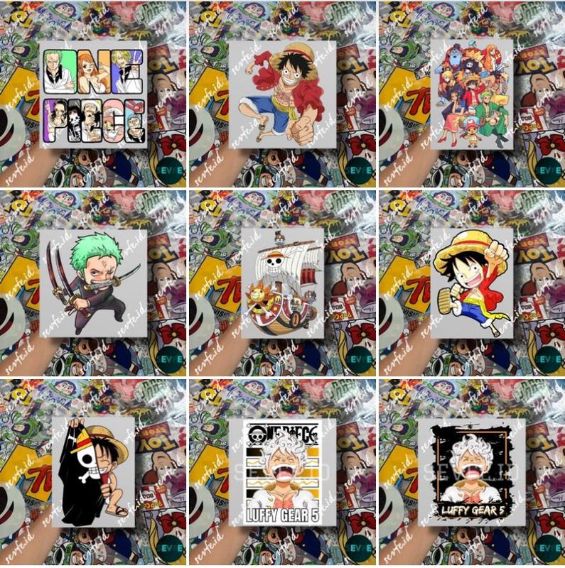 Sablon Stiker DTF Sablon Setrika ONE PIECE A - Shop | Tokopedia