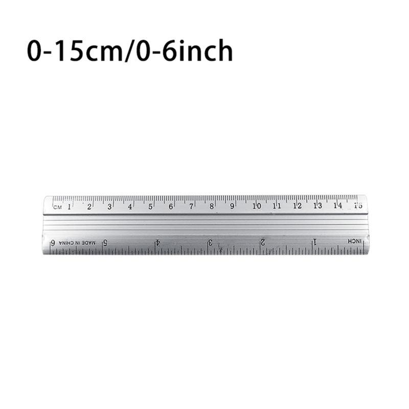 1Pc Straight Ruler Precision Measuring Tool Aluminum Alloy 0-150MM ...