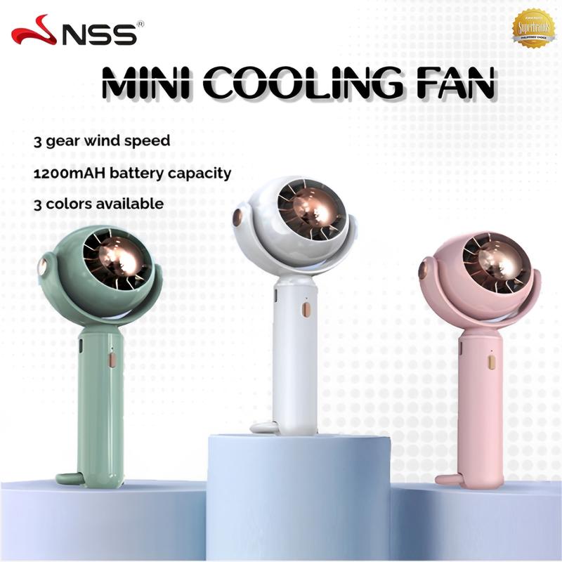 NSS HANDHELD MINI FAN HOOP UP FAN USB ELECTRICFAN RECHARGEABLE - TikTok ...