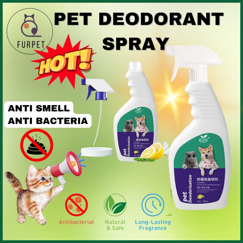 FURPET Kucing Spray Penghapus Bau Busuk Pet Deodorant Spray Cat ...