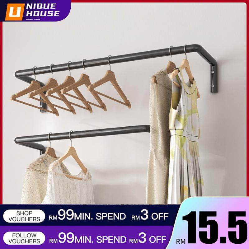 Clothes Rack 120/100/80CM Wall Mounted Clothes Bar Mulig Clothing ...