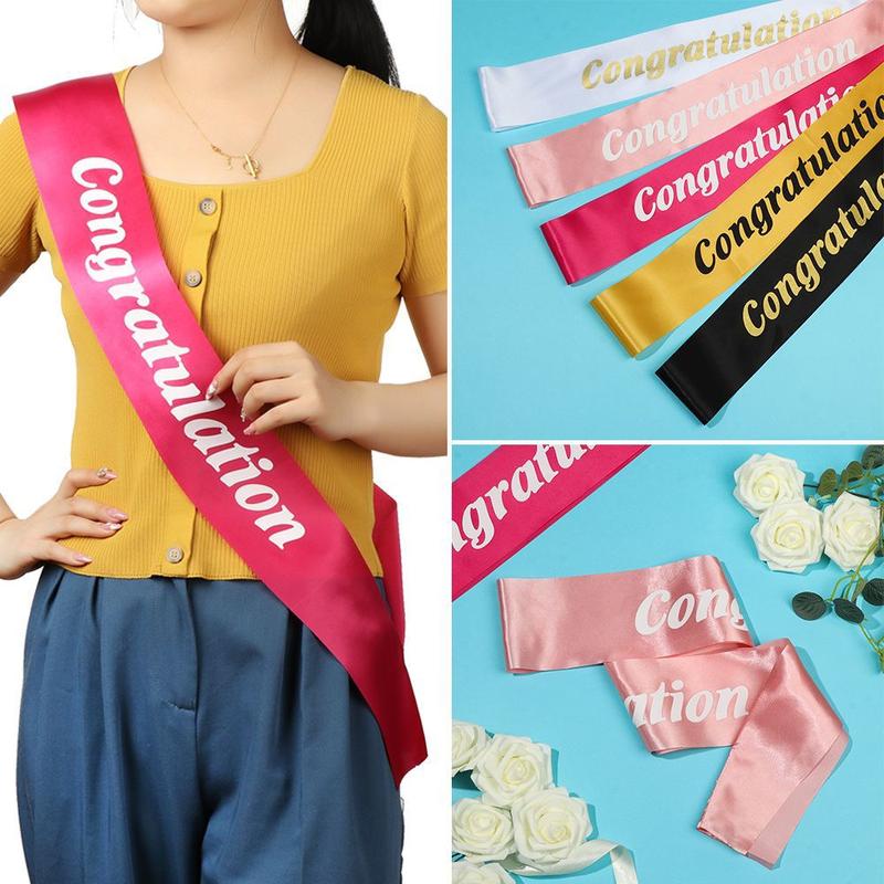 1pc Multicolor Graduation Festival Party Accessory Sash Belt - TikTok ...