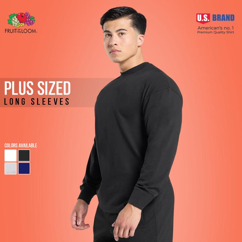 Fruit of the Loom Long Sleeve Plus Size Armour Fit Unisex U. - TikTok ...