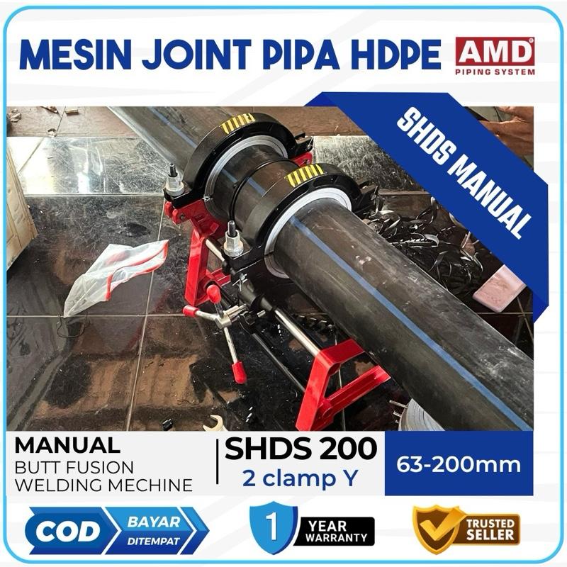 Mesin Pemanas Pipa Hdpe Manual 10 inch 2 Clamp- Butt Fusion SHDS 250 ...