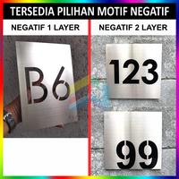 Promo Nomor Kamar Ruangan Hotel Kost Nomor Meja Loker Stainless Steel ...