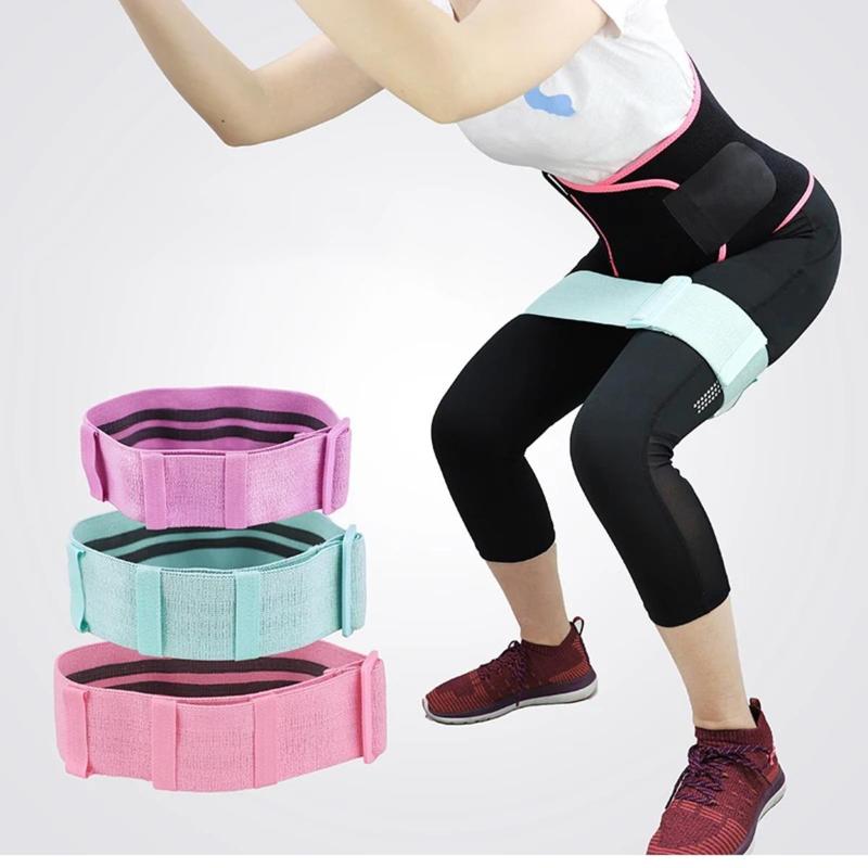 Adjustable Hip Glute Band Fabric Thighs Leg Booty Elastic Bands ...