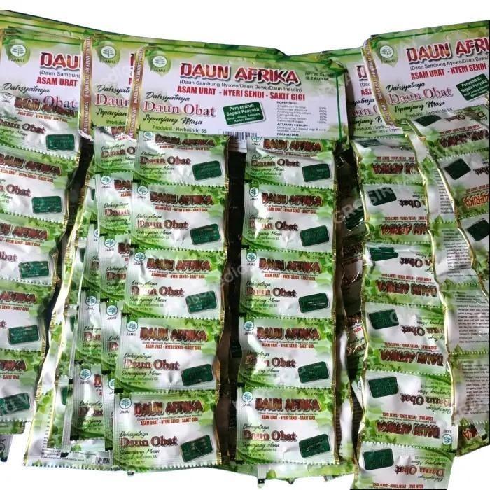 Daun Afrika Kapsul isi 20 Sachet (Daun Sambung Nyowo/Daun Insulin?Daun ...