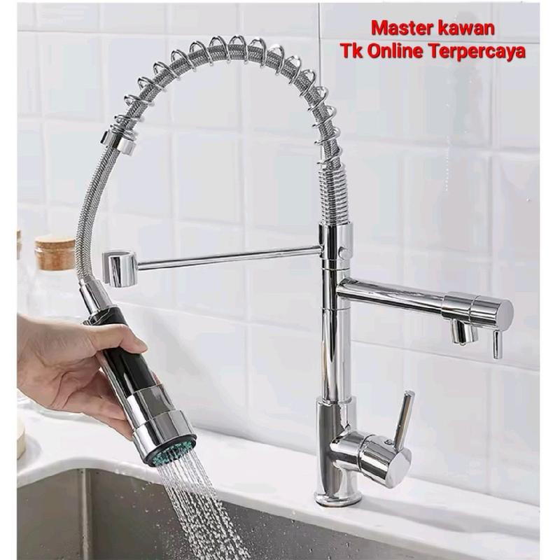 Kran Kitchen Sink Pantry Panas dingin Chrom /Kran Sink Pantry Tarik ...