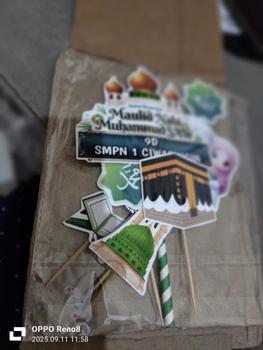Topper Maulid Nabi Muhammad hiasan tumpeng kue custom nama - Shop ...