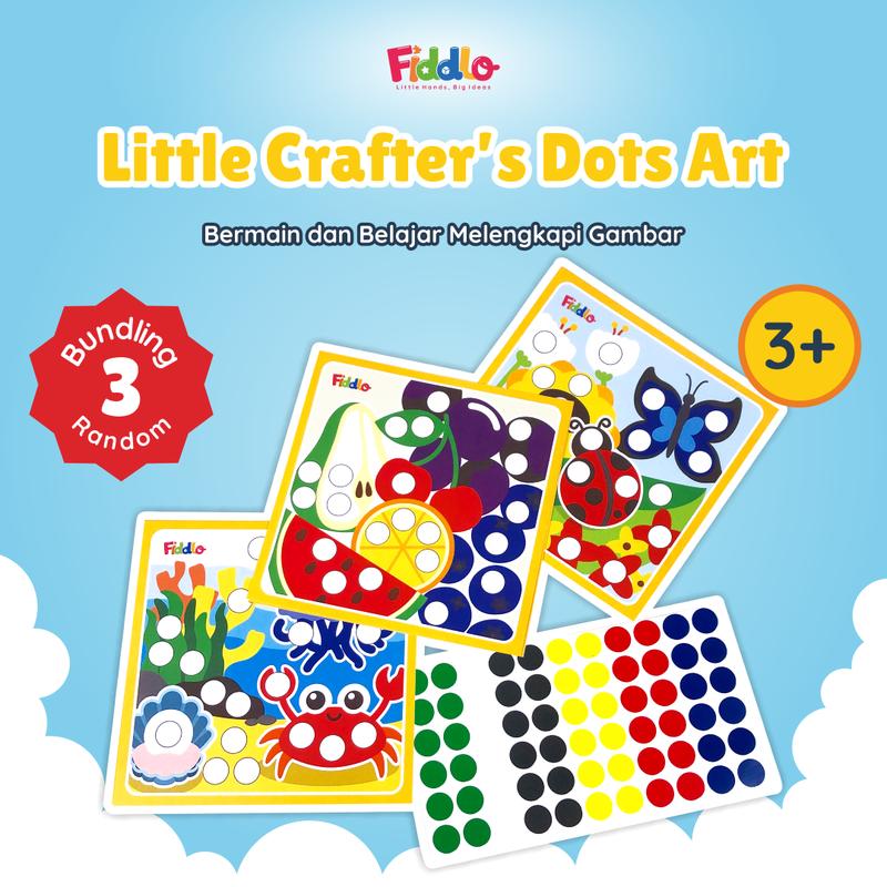 DIY Dot Painting [3 Lembar] Activity Worksheet Anak 3th Menempel ...
