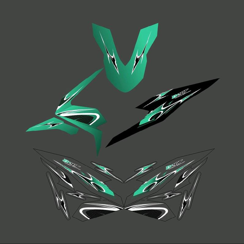 STRIPING STICKER TRANSPARAN BEAT DELUXE DESAIN VIETNAM STYLE - Shop ...