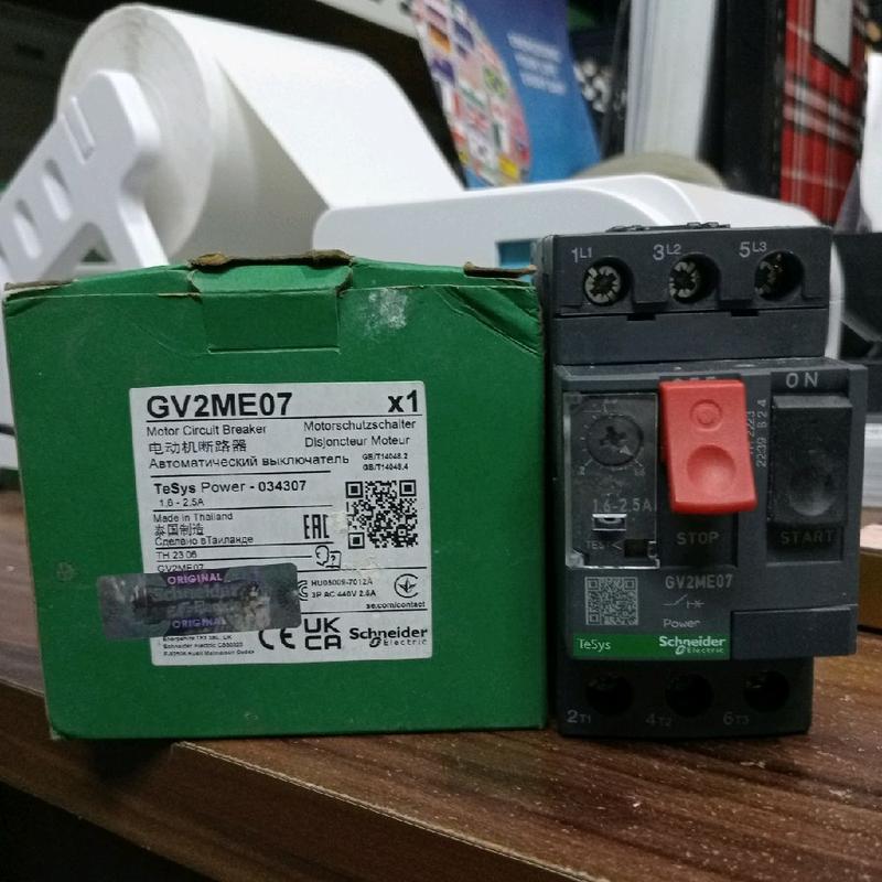 GV2ME07 1.6-2.5A MOTOR CIRCUIT BREAKER SCHNEIDER ORIGINAL - Shop ...
