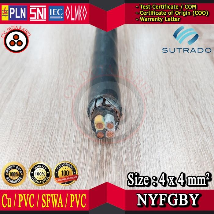Jual Kabel NYRGBY/ NYFGBY 4x4 mm2 MERK SUTRADO/4x4mm2/4x4 mm2/4x4mm2/ 4 ...