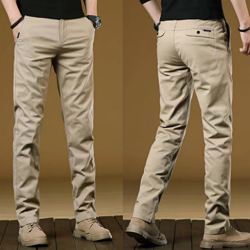 CHINO Men's Straight Fit High Quality Pants Casual Menswear Classic ...