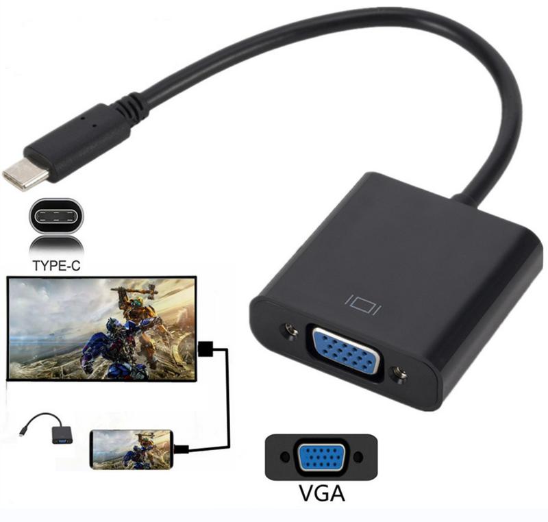 Type C to Female VGA Adapter Cable USBC USB 3.1 to VGA Adapter - TikTok ...