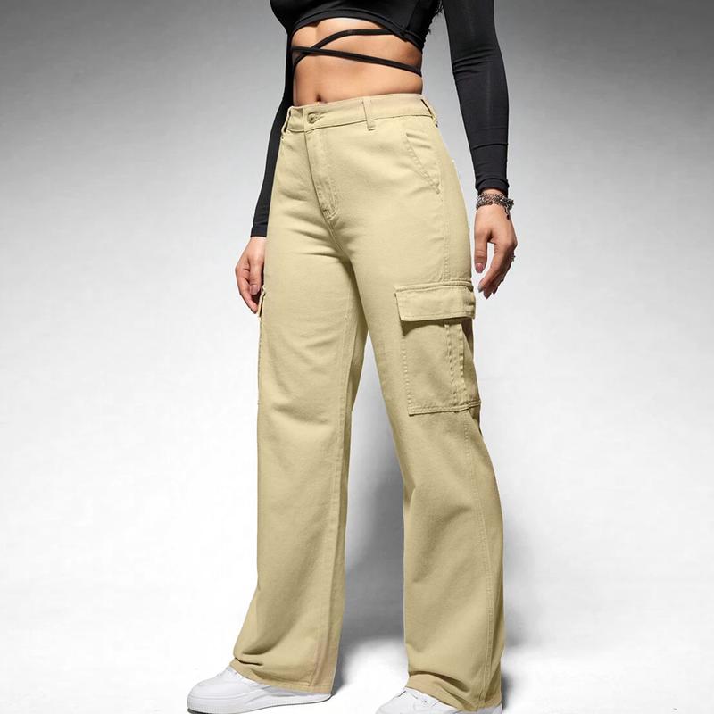 NITRO APPAREL: Womenswear Korean Trendy High-Waisted Long Cargo ...