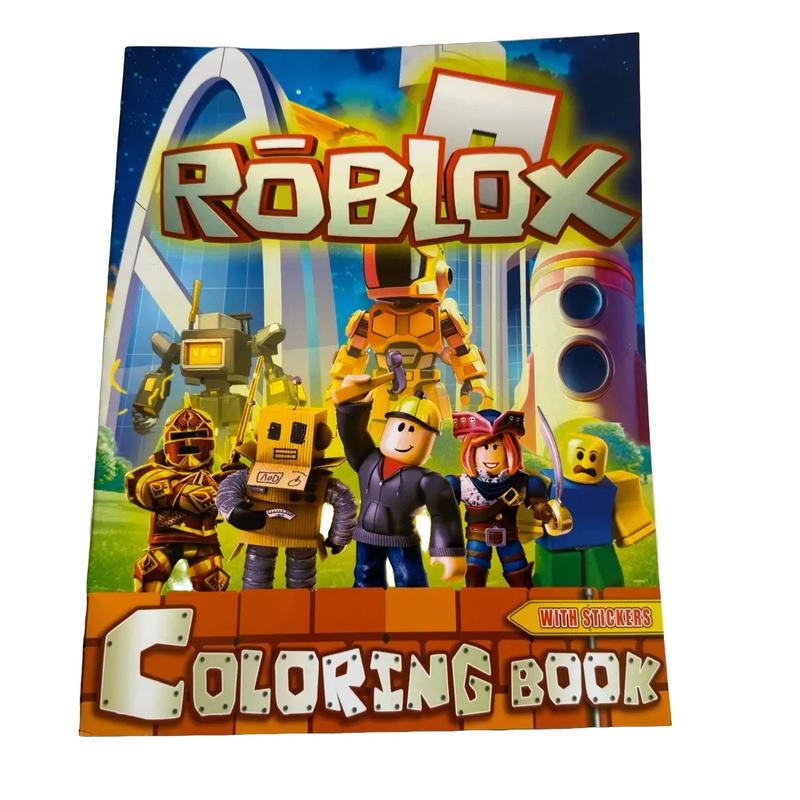 Roblox Coloring Book with Stickers Hard Cover - Perfect for Kids ...
