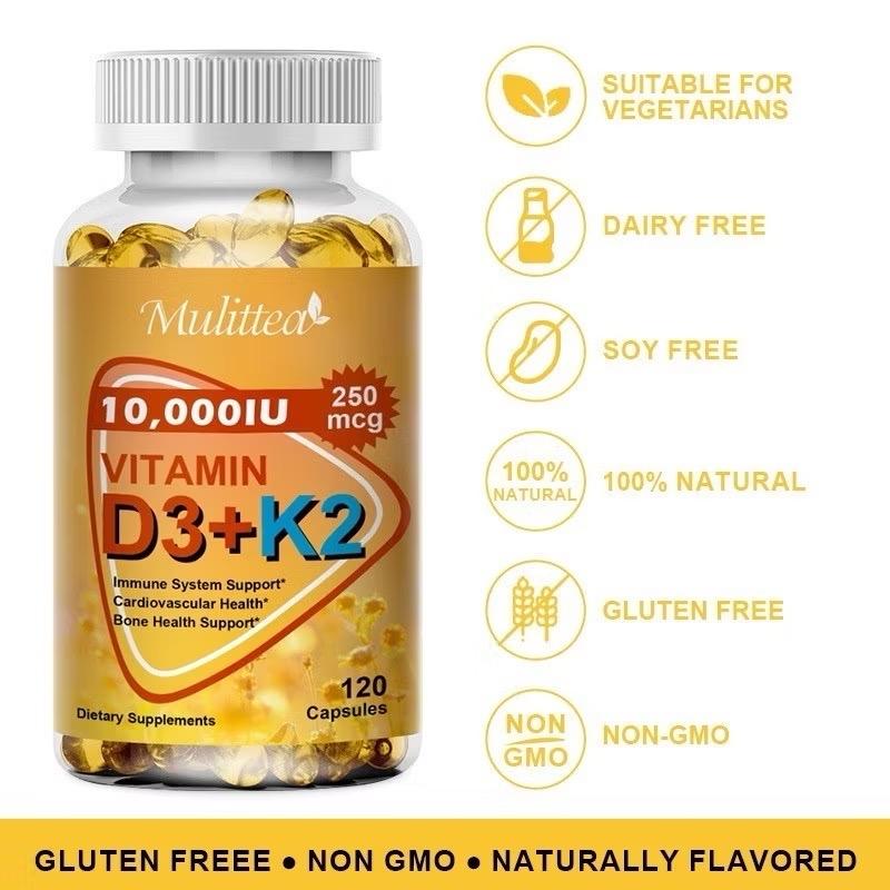 ( COD ) VITAMIN D3 & K2 10000 UI 120 PCS UNTUK KESEHATAN TULANG - Shop ...