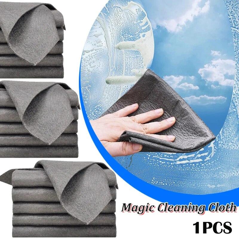 Magic Cleaning Cloth Reusable Microfiber Glass Windows Wipin - TikTok ...