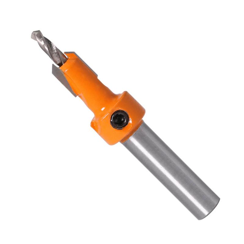 8/10mm Shank HSS Woodworking Countersink Router Bit Set Scre - TikTok ...