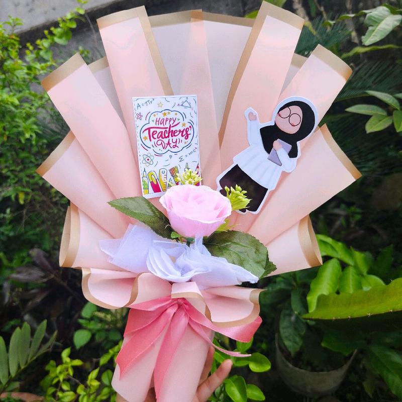 BUKET HARI GURU/ KARTU UCAPAN GURU/ BUKET TOPPER GURU HADIAH HARI GURU ...