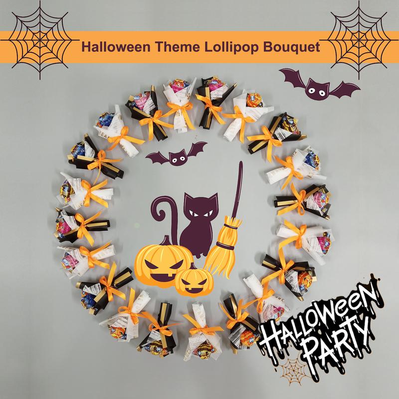 ahha 10pcs Halloween Theme Lollipop Bouquet Kids Children Party ...
