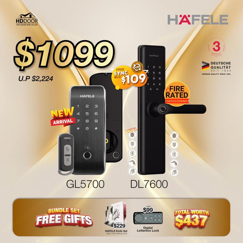 Hafele Bundle ( GL5700 Gate Lock+ DL7600 Digital Lock ) - CE - TikTok ...