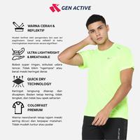 Promo Baju Running Pria Ultralight Gen Active - Kaos Olahraga Gym Lari ...