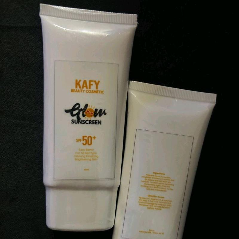 KAFY GLOW SUNSCREEN SPF50++MENCERAHKAN SUNSCREEN KRIM PELINDUNG ...