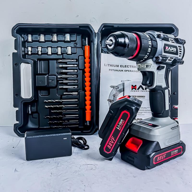 MESIN BOR BATERAI 88VF APR AP85+ CORDLESS DRILL APR 88V AP85 - Shop ...