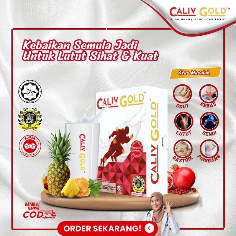 CALIV GOLD Susu Pracampuran Untuk Bantu Kuatkan Sendi, Lutut Dan Tulang ...
