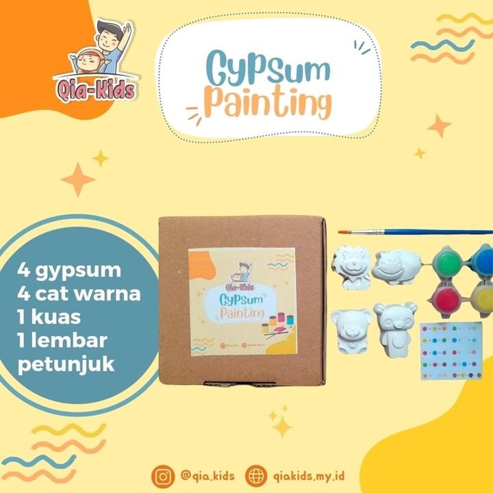 Gypsum Painting Set isi 4 Lengkap by Qiakids - Shop | Tokopedia