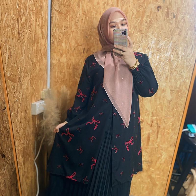 [SE.CO] BLOUSE LABUH MUSLIMAH RIBBON Wanita - TikTok Shop Malaysia