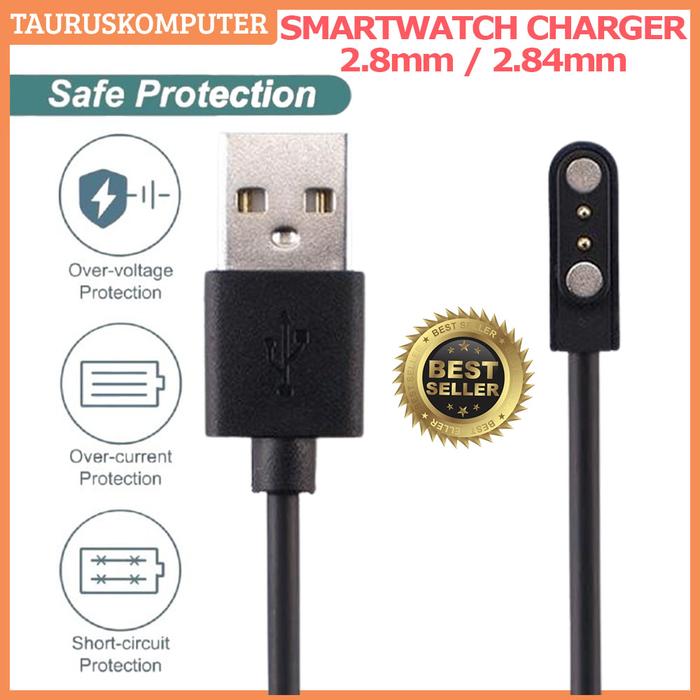 Jual Kabel USB Charger Casan Smartwatch Jam Tangan 2.84mm / 2.8mm ...