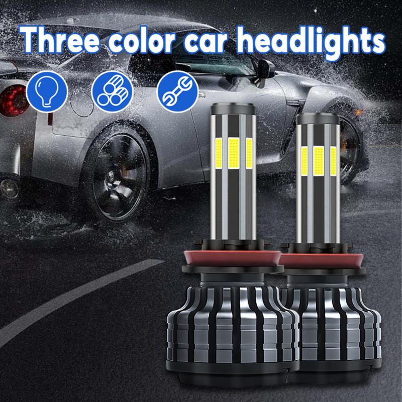 2-Pack Multi-Color LED Headlight Bulbs (H1/H3/H4/H7/H11/9005/9006 ...