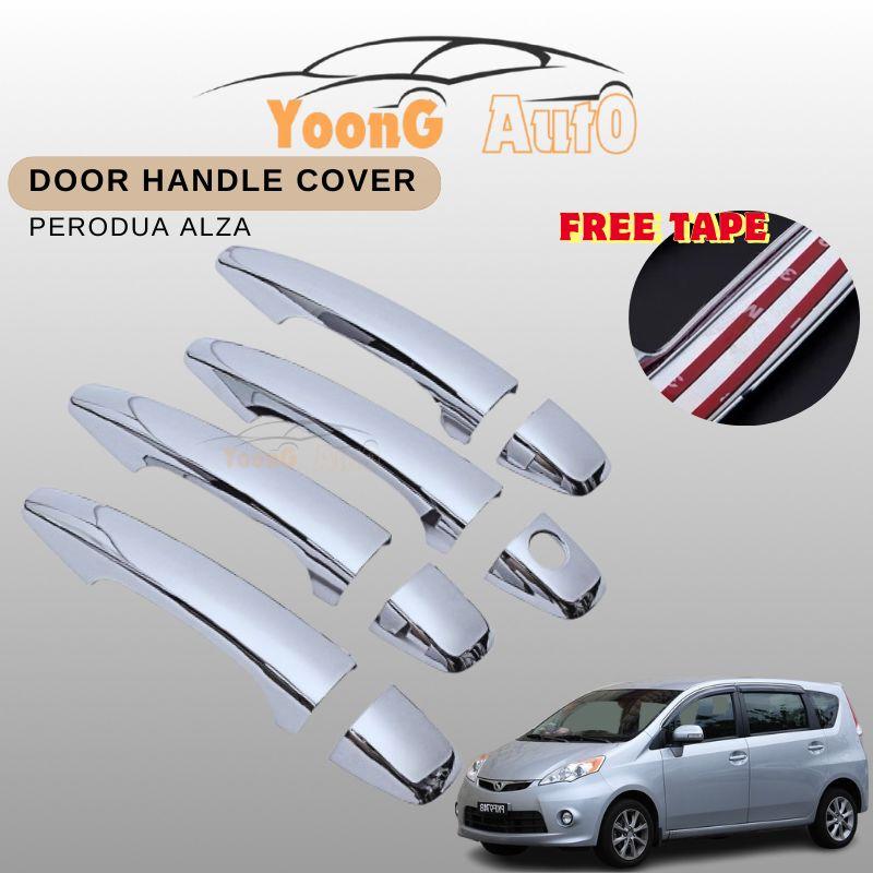READY STOCK ! Perodua Alza Chrome Door Outer Handle Cover Accessories ...