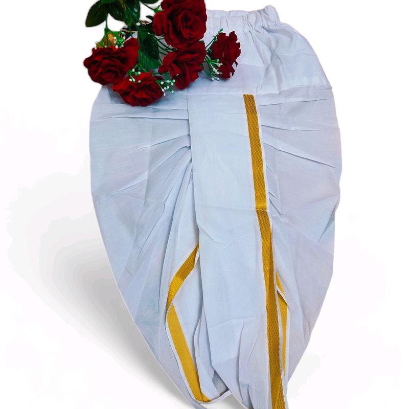 The Panchakacham Kids Dhoti Pants With Pattu and Gold Border - TikTok ...