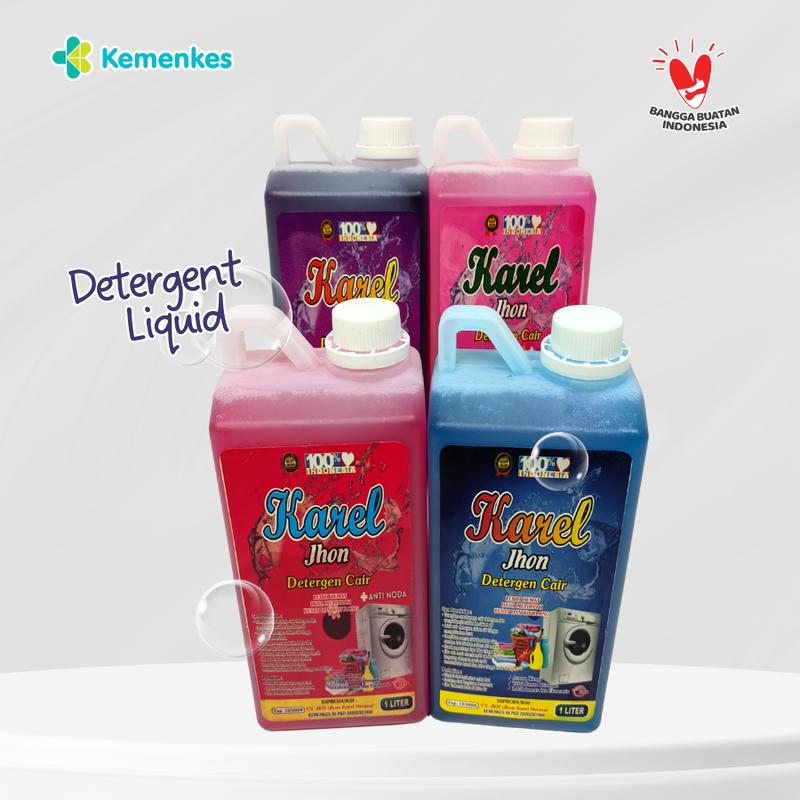 Detergent Cair Liquid Premium Karel John Isi 1 Liter - Shop | Tokopedia