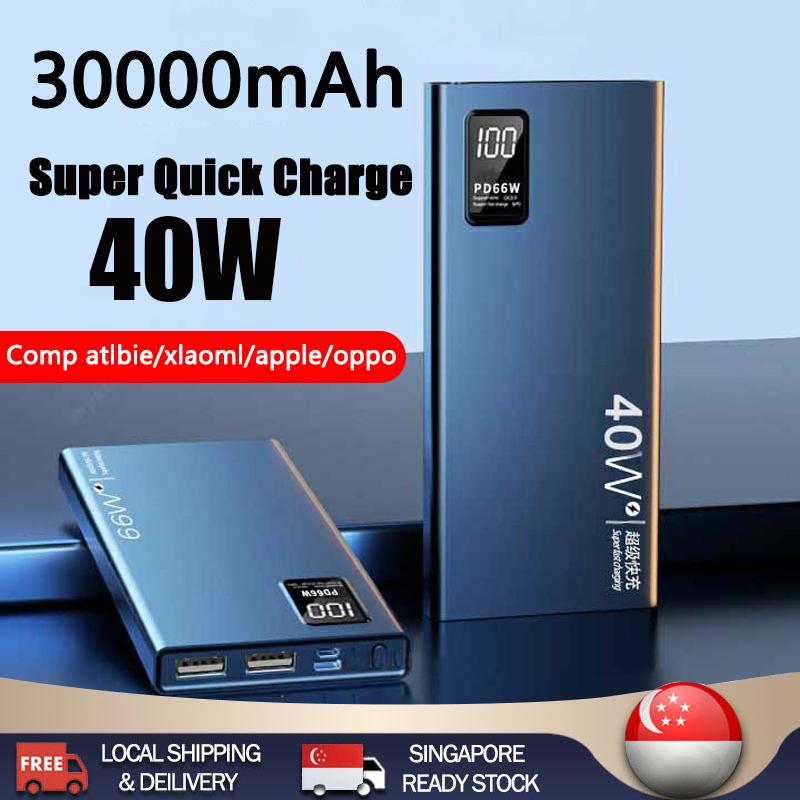 PD 40W Powerbank Super Fast Charge 30000mAh Powerbank Flash Charge ...