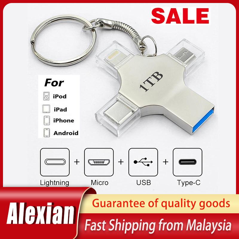 Pemacu Denyar USB Jenis C OTG, 4 Dalam 1, Pemacu Denyar Mikro, Kapasiti ...