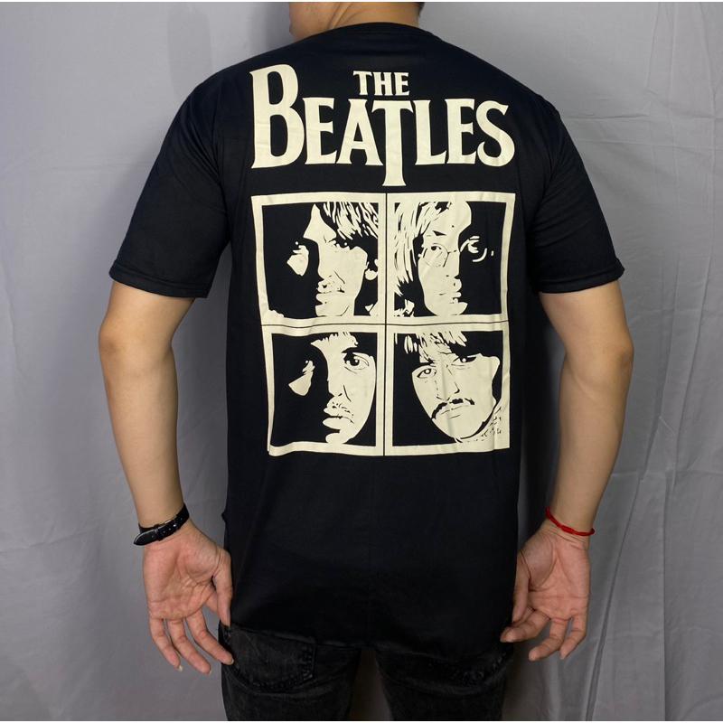 【COD】Band t-shirt/The Beatles/The baju putih berdiri Beatles/Rock ...