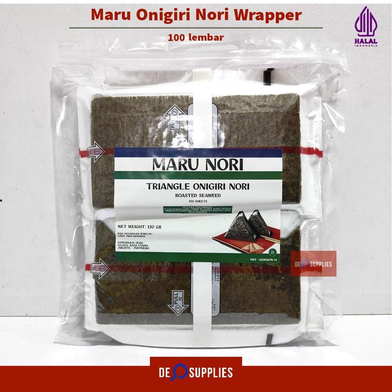 Maru Onigiri Sushi Triangle Wrapper Sheets 100 Lembar - Nori - Shop ...