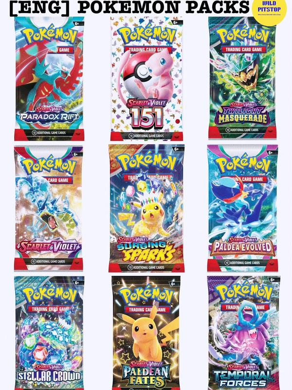 Packs All Eng Pokemon [SV 01 and SWSH series] - TikTok Shop Singapore