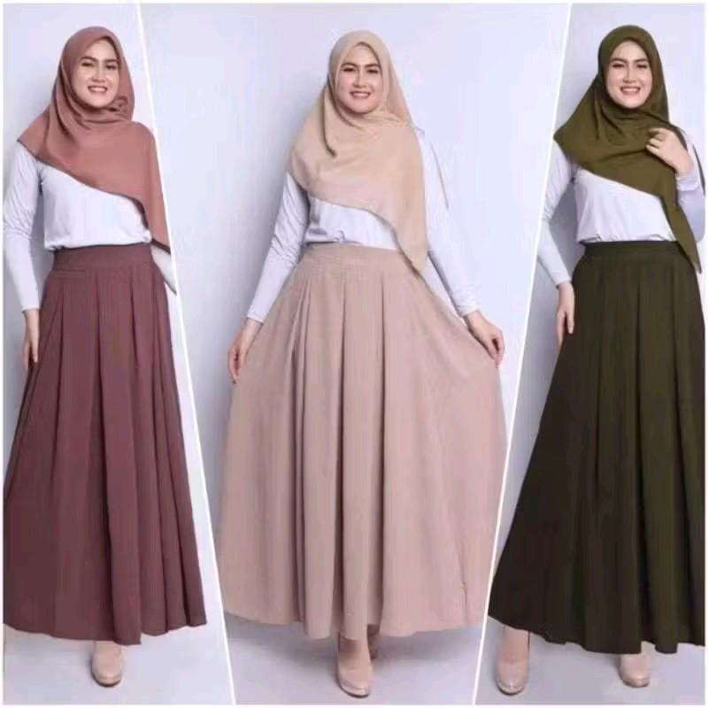 Rok remel lipit-lipit premium - Rok kerja kuliah - Rok terbaru - Shop ...