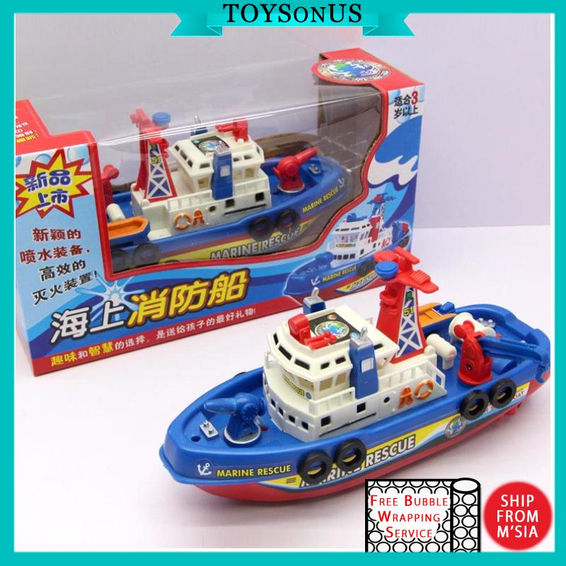 Mainan Bot Bomba Air Sea Fire Boat Permainan Mandi Bot Feri dengan ...