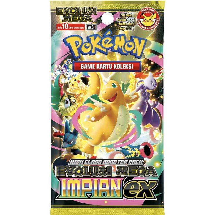 Jual Booster Pack Evolusi Mega Impian ex Pokemon Indonesia MA3 (GET ...