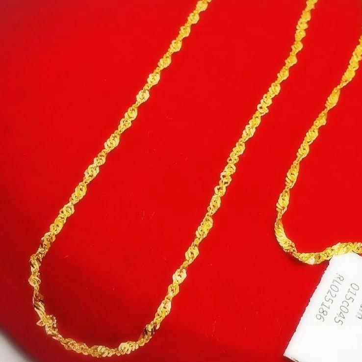 Necklace rantai leher Gold Plated - TikTok Shop Malaysia