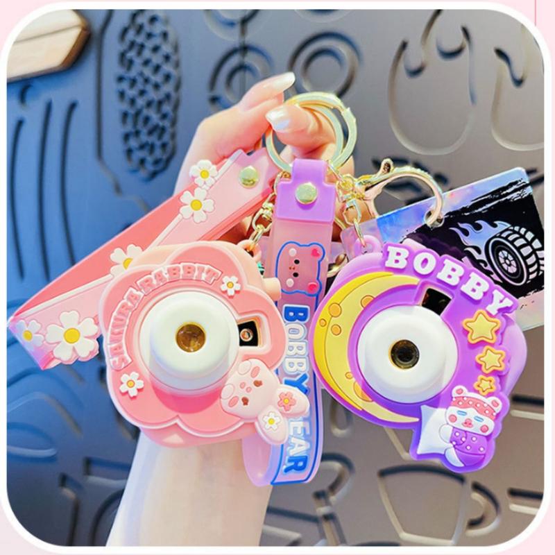 Keychain Camera Cute Projector Lamp Pendant Creative Camera Car ...